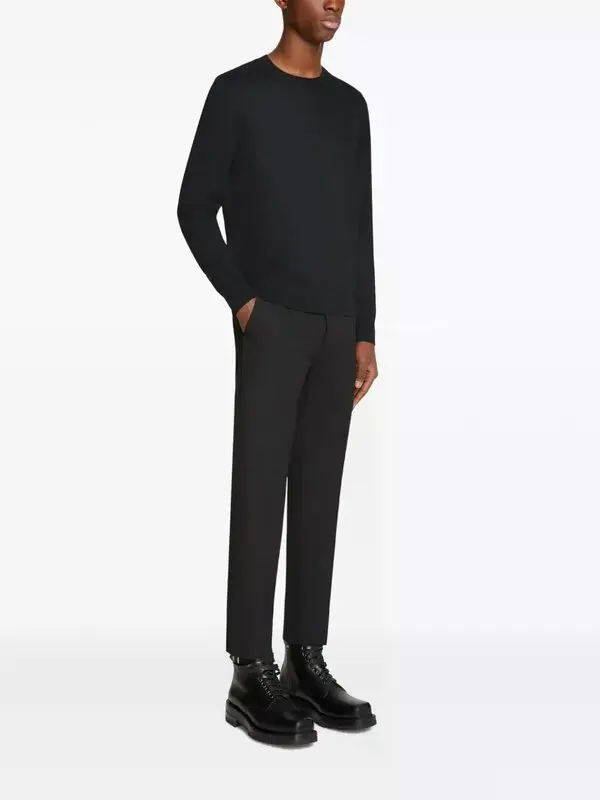 Dries Van Noten Merino Wool Crew Neck Sweater
