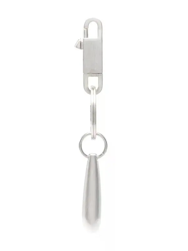 Rick Owens Teardrop Logo-engraved Keyring - Silver