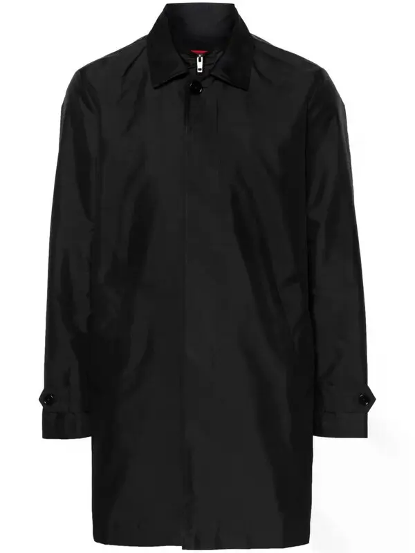 FAY Navy Shell Layered Morning Raincoat