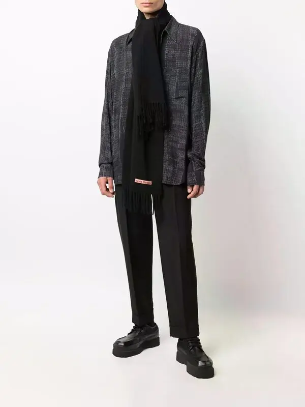Acne Studios Fringed Cashmere Scarf