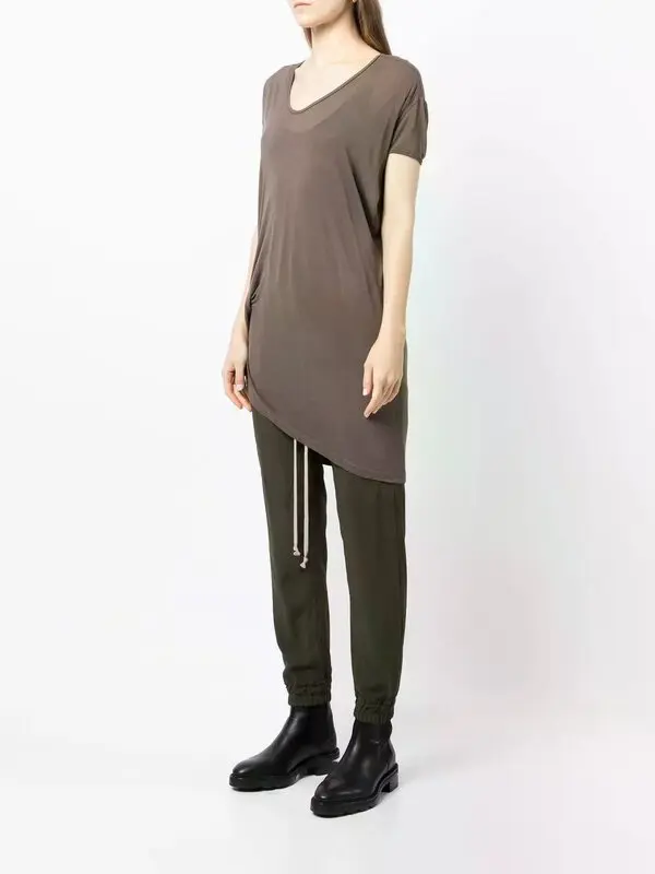 Rick Owens Draped Short-sleeved T-shirt - Brown