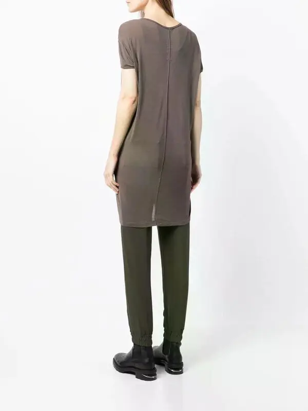 Rick Owens Draped Short-sleeved T-shirt - Brown