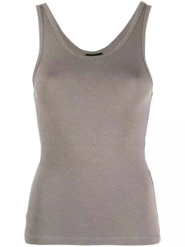 THOM KROM Sleeveless Top With Contrast Stitching