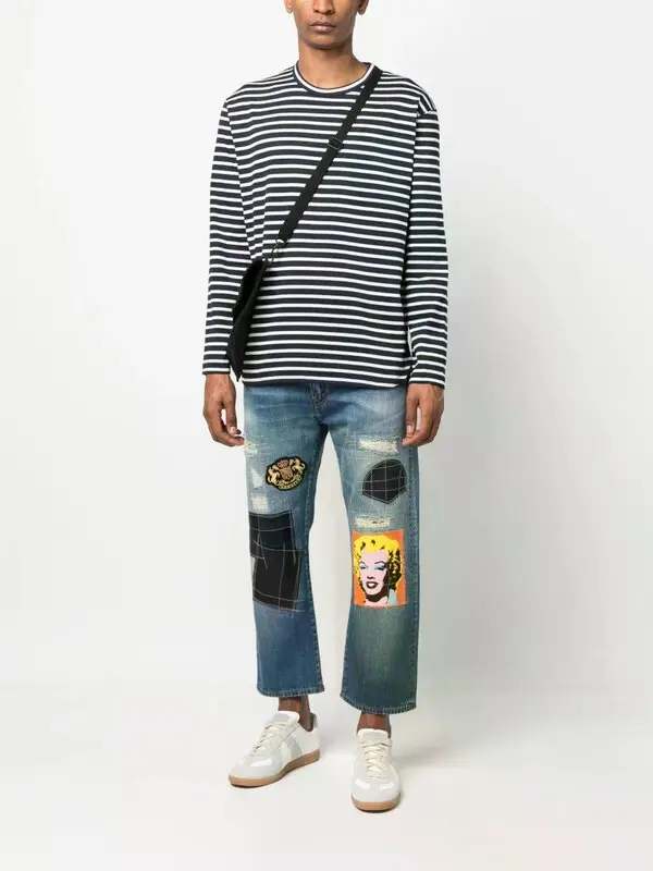 Junya Watanabe Patchwork Cropped Jeans