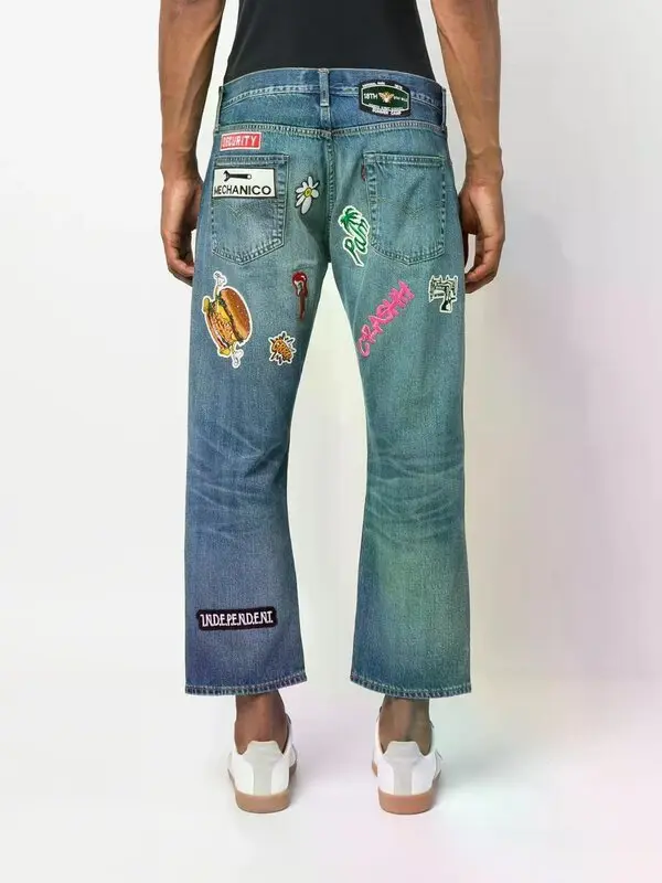 Junya Watanabe Patchwork Cropped Jeans