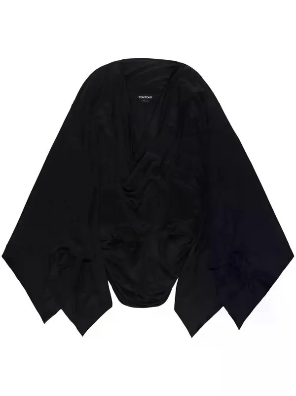 TOM FORD Drape-detail Long-sleeve Blouse