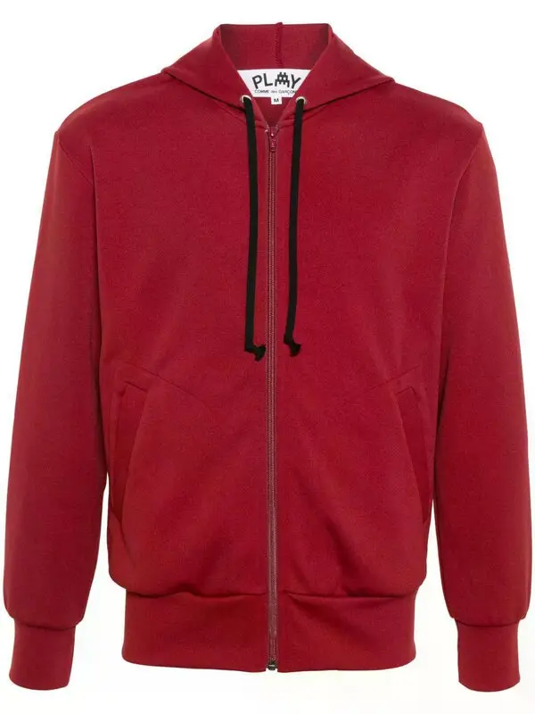 Play Comme Des Garcon Logo-appliqué Hoodie