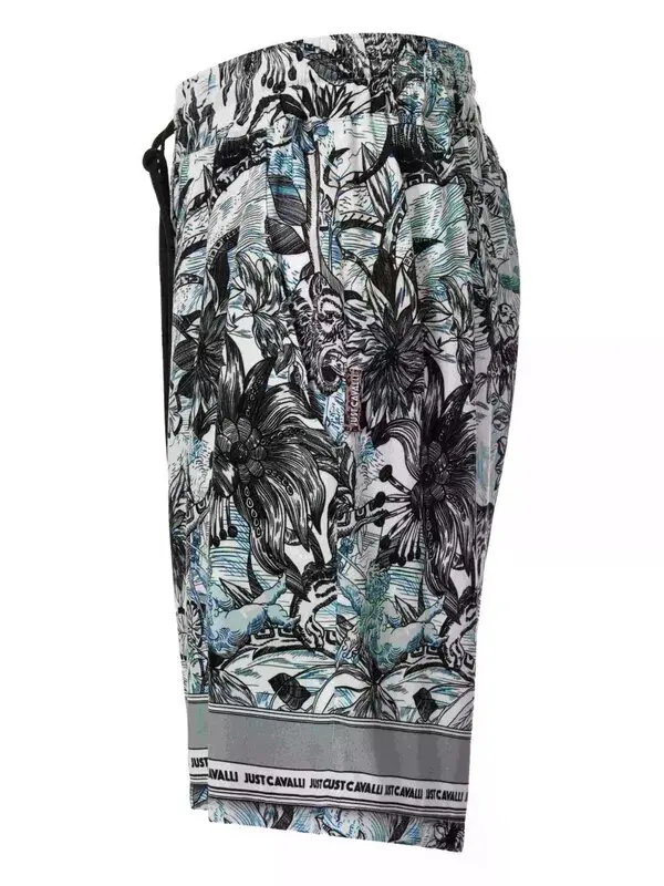 Just Cavalli Printed Shorts - Blue