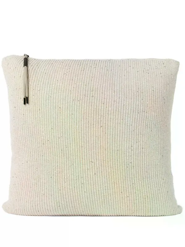 Brunello Cucinelli Knitted Cushion - Neutrals