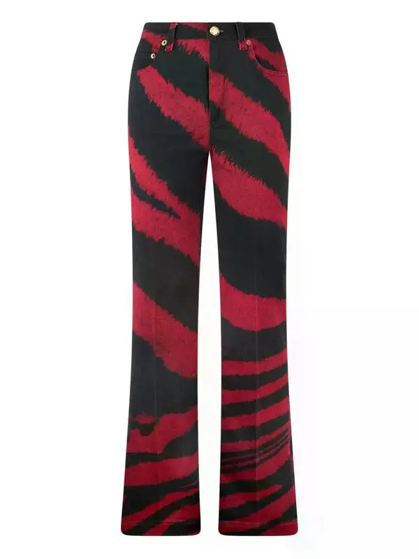 Roberto Cavalli Zebra-print Jeans