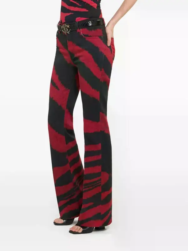 Roberto Cavalli Zebra-print Jeans