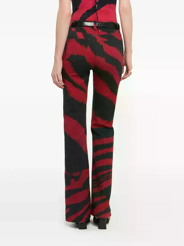 Roberto Cavalli Zebra-print Jeans