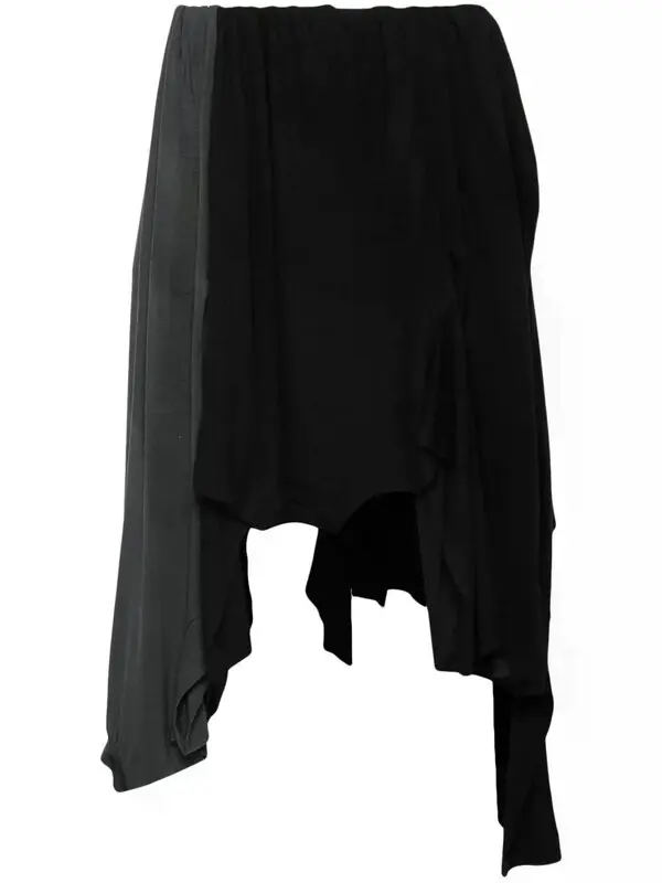 Acne Studios T-shirt Patchwork Skirt - Grey