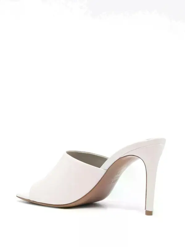 Paris Texas 95mm Leather Mules - Neutrals