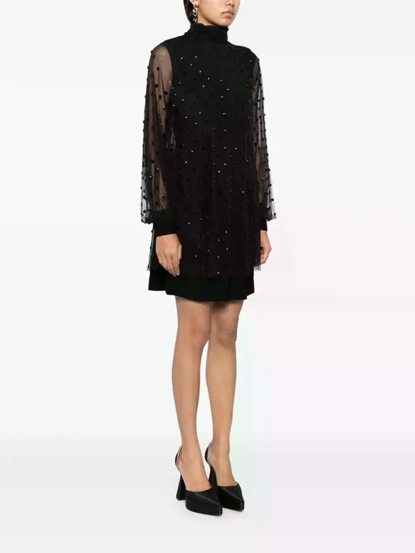 SAIID KOBEISY Bead-embellished Layered Dress