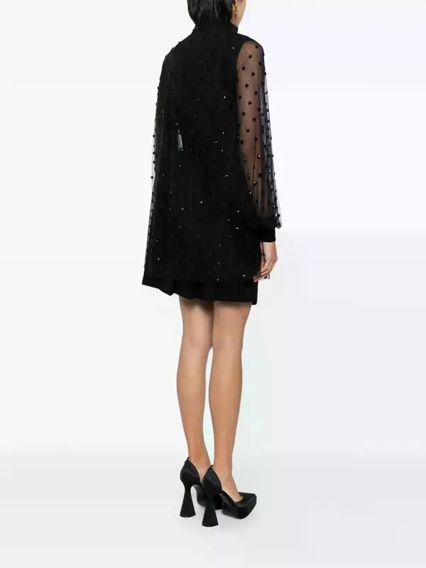 SAIID KOBEISY Bead-embellished Layered Dress
