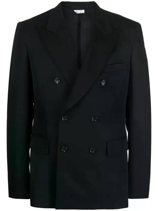 Comme Des Garçons Double-breasted Wool Blazer