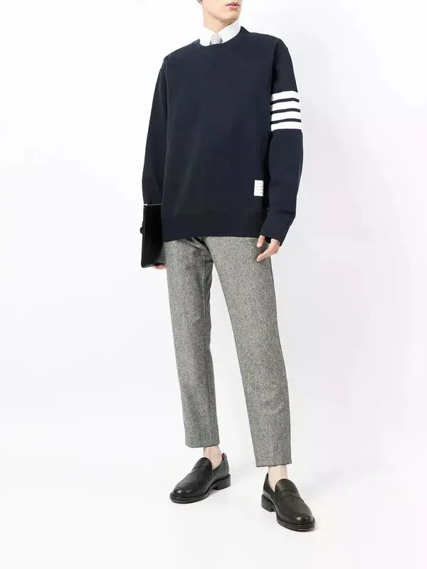 Thom Browne 4-bar Stripe Sweatshirt - Blue
