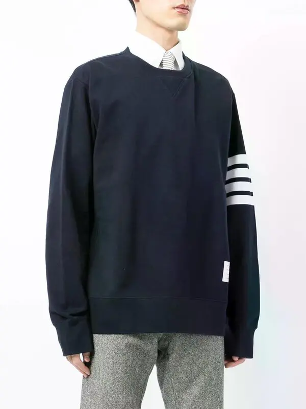 Thom Browne 4-bar Stripe Sweatshirt - Blue