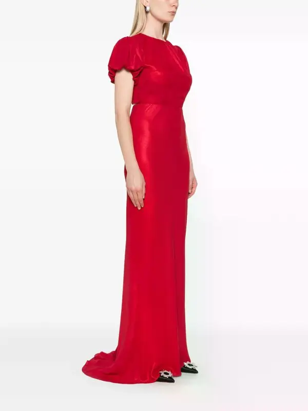 PARLOR Open-back Maxi Dress - Red