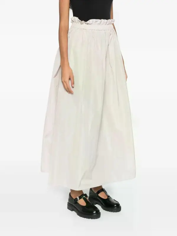 Herno A-line Midi Skirt - Neutrals