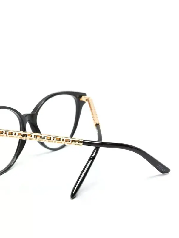 Versace Greca-arm Butterfly-frame Glasses
