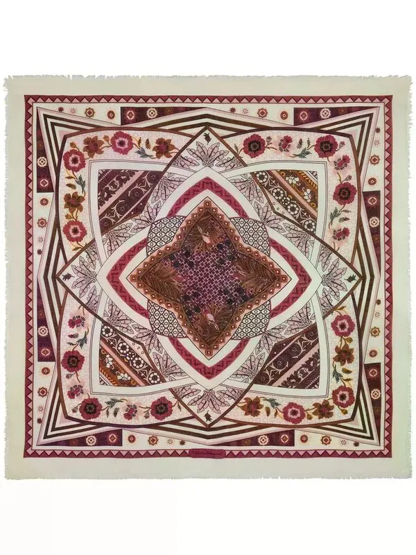 FERRAGAMO Nirvana-print Silk Shawl