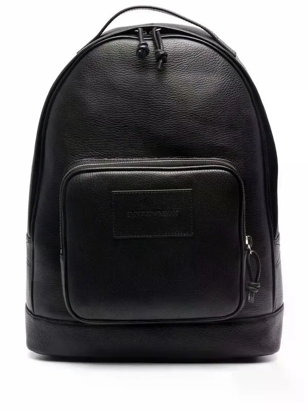 Emporio Armani Leather Zip-up Backpack