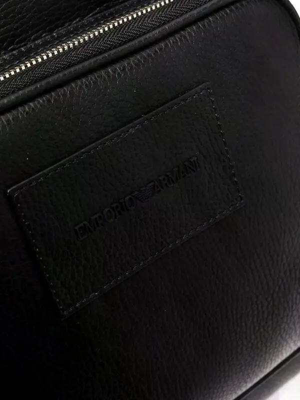 Emporio Armani Leather Zip-up Backpack