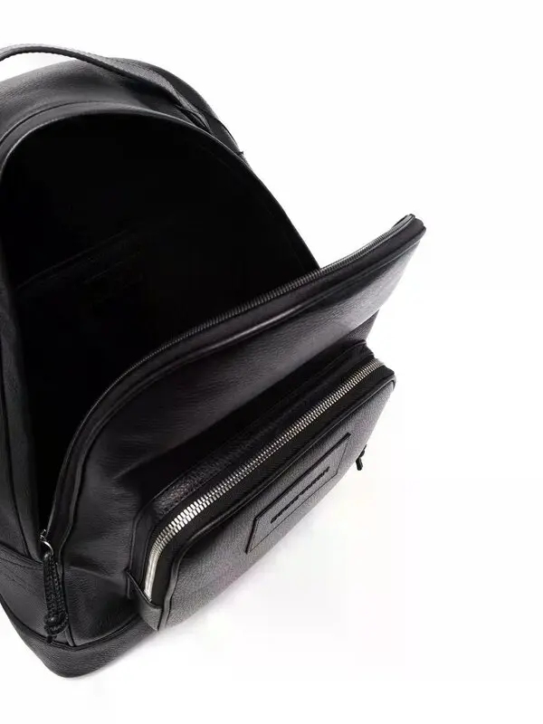 Emporio Armani Leather Zip-up Backpack
