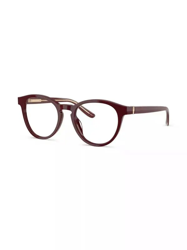 Giorgio Armani Round-frame Glasses - Red