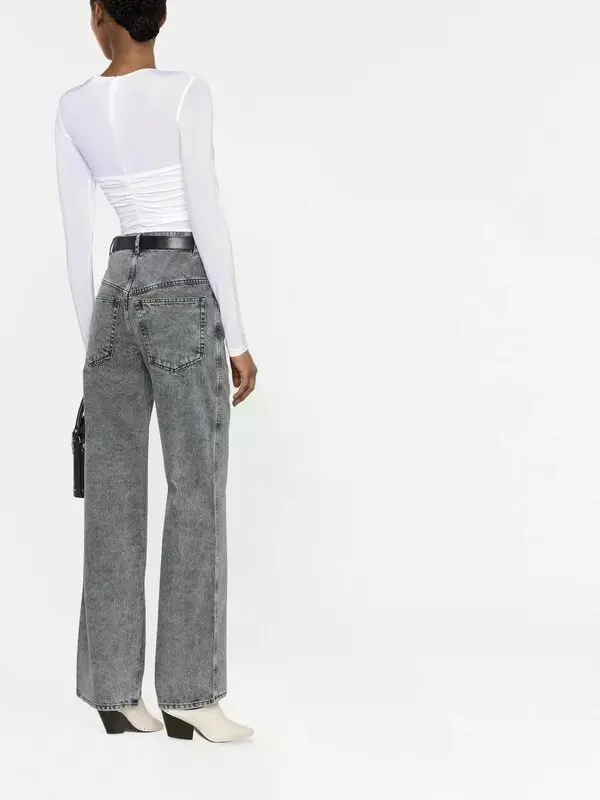 Isabel Marant Étoile Gathered-detail Long-sleeve Top