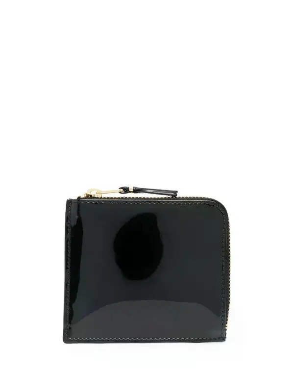 Comme Des Garçons Polka Dot Print Small Wallet - Black
