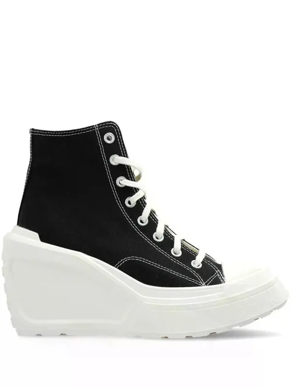 CONVERSE 110mm Chuck 70 De Luxe Wedge Hi Sneakers - Black