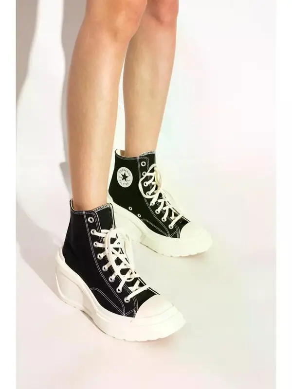 CONVERSE 110mm Chuck 70 De Luxe Wedge Hi Sneakers - Black