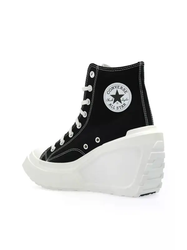CONVERSE 110mm Chuck 70 De Luxe Wedge Hi Sneakers - Black