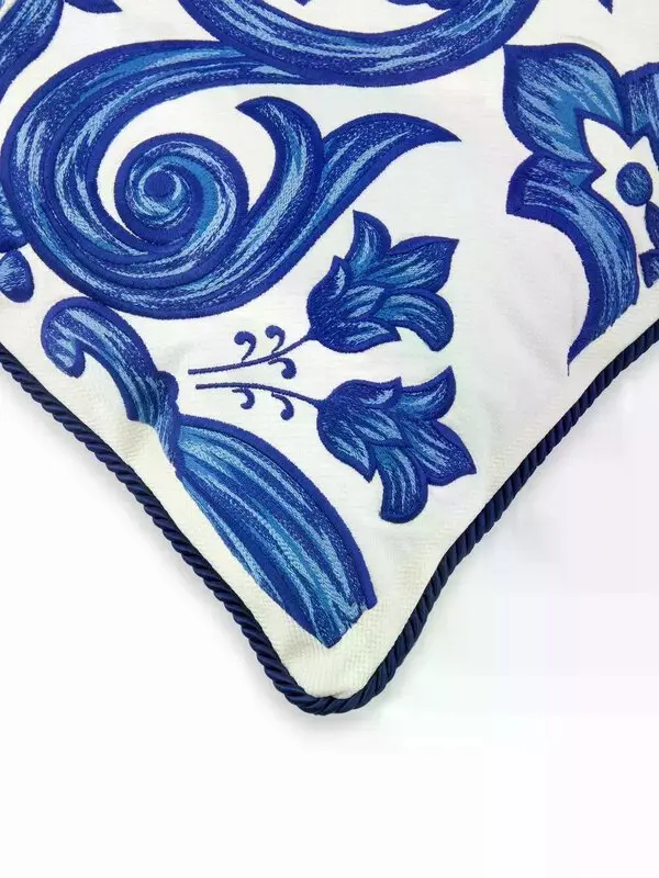 Dolce & Gabbana Floral-embroidered Medium Cushion