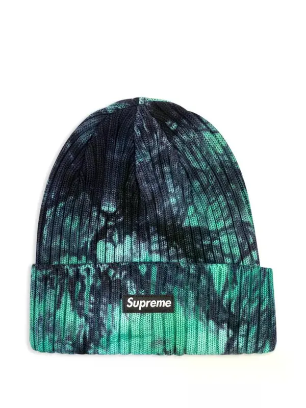 Supreme Splatter Overdyed Beanie - Green
