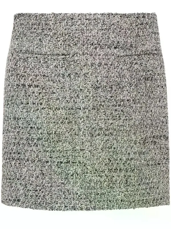 GOLDEN GOOSE Bouclé Mini Skirt - Black