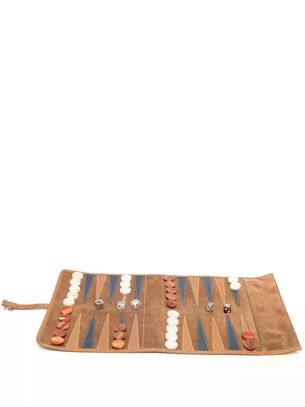 HECTOR SAXE Victor Travel Backgammon Set - Brown