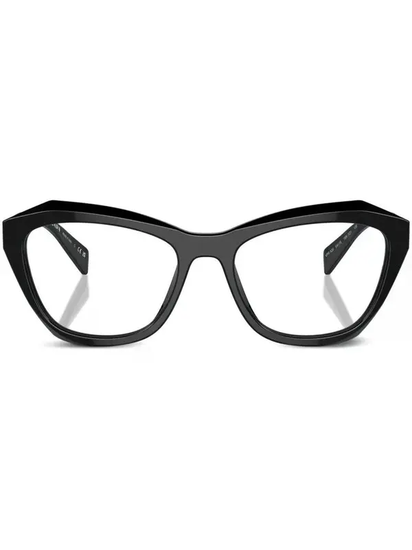 Prada Logo-engraved Geometric-frame Glasses