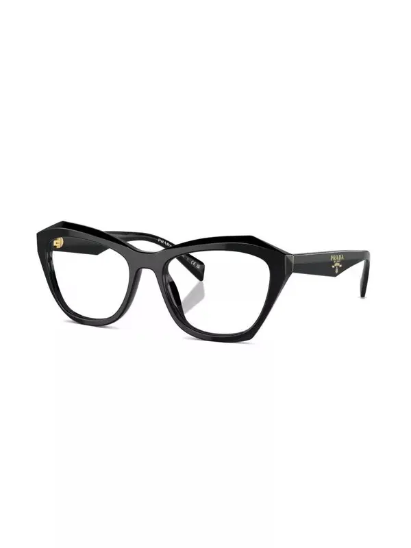 Prada Logo-engraved Geometric-frame Glasses