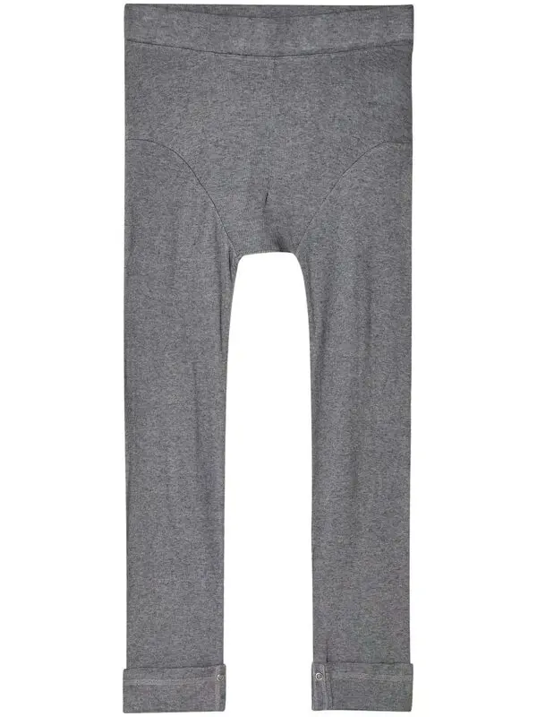 Random Identities Elasticated-waistband Cotton-blend Leggings - Grey