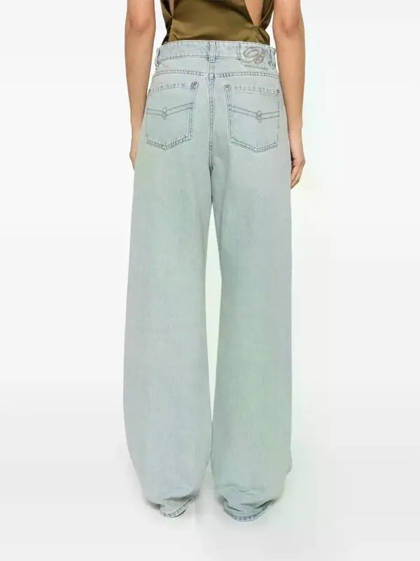 Blumarine Logo-embroidered Jeans