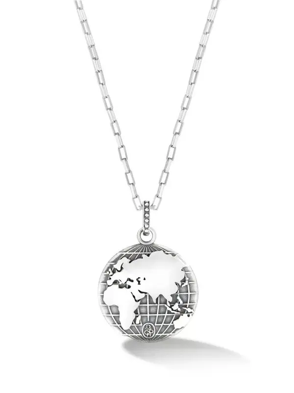 DOWER & HALL One World Talisman Necklace - Silver