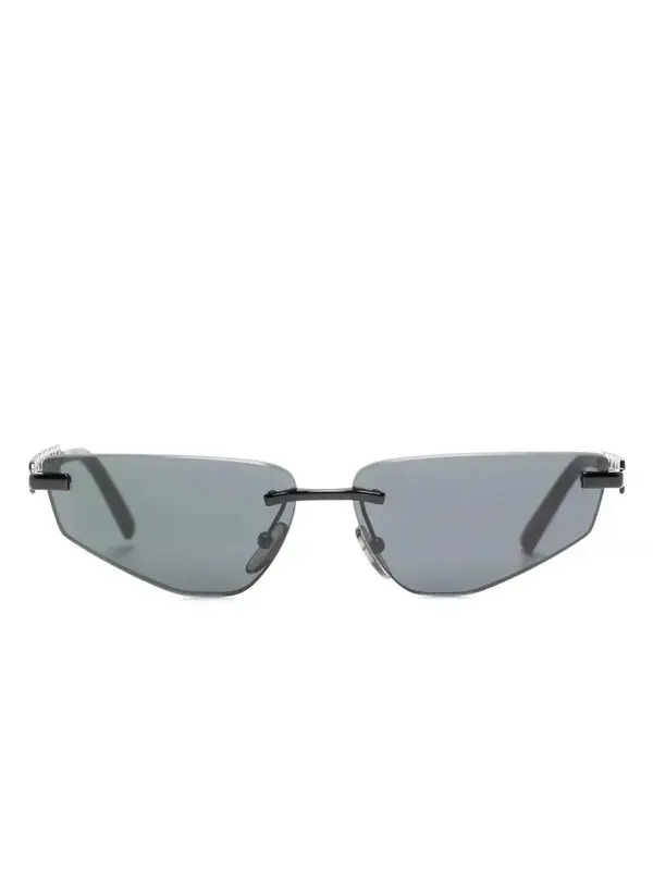 Dolce & Gabbana Geometric-frame Tinted Sunglasses - Black