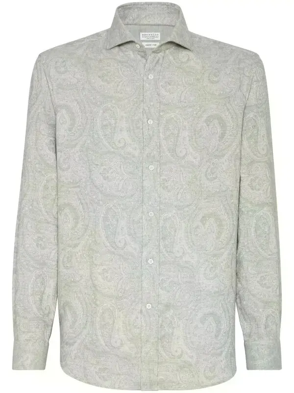 Brunello Cucinelli Paisley-print Shirt