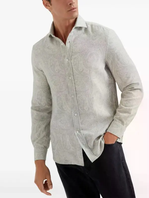 Brunello Cucinelli Paisley-print Shirt