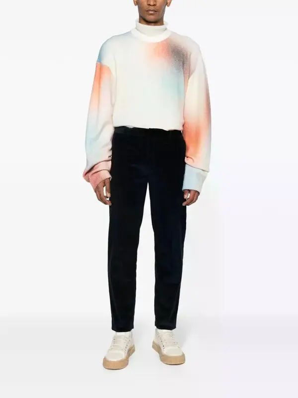 Moncler Logo-appliqué Corduroy Trousers