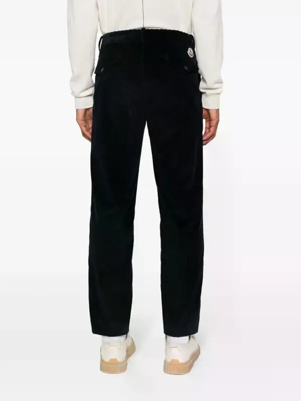 Moncler Logo-appliqué Corduroy Trousers